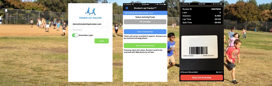 Working with the iOS App - Student Lap Tracker