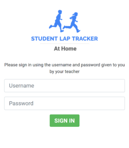 Instructions For At-Home - Student Lap Tracker